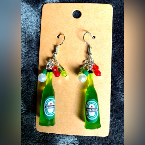Hand Crafted | Jewelry | Handmade Beer Earringsbeer Bottles Are 5 ...